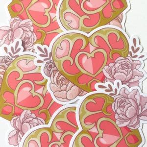 Heart Container Vinyl Waterproof Die Cut Sticker 2 7 Inch Legend Of