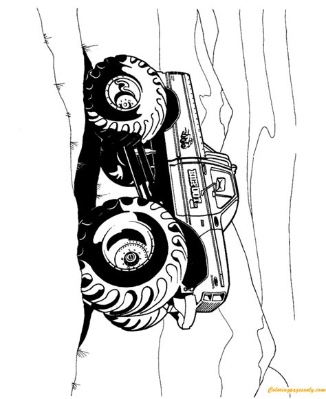 Monster Jam Logo Coloring Pages Team Coloring