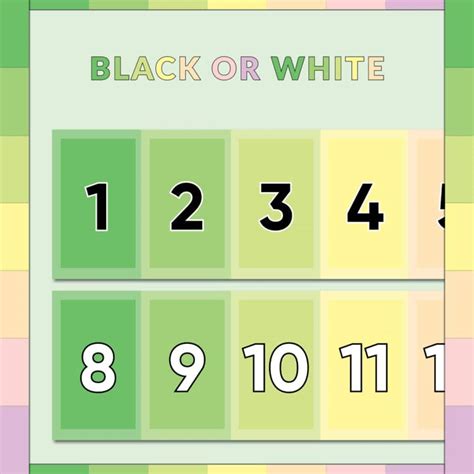 Spring Colors Waiting Room Number Tokens Classroom Queue System Printable