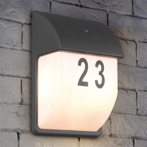 Mersey House Number Light With Twilight Sensor Uk