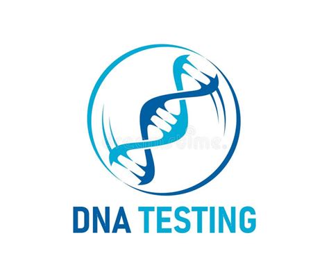 Dna Helix Icon Science Research Gene Technology Stock Vector