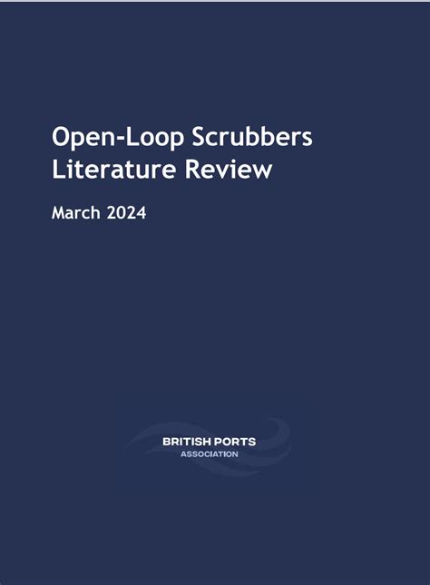 Open Loop Scrubbers Hub British Ports Association