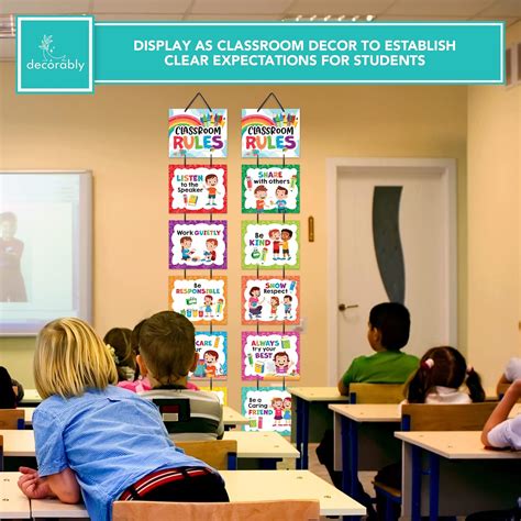 Hanging Class Rules Poster Classroom Decor For Bermuda Ubuy