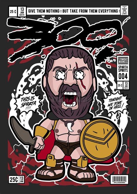 Cartoon Poster Utra Hd Image Printable Stock Illustration