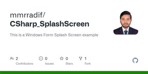 GitHub Mmrradif CSharp SplashScreen This Is A Windows Form Splash Screen Example