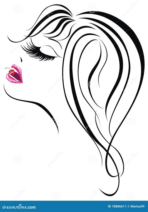 Girl Face Vector Illustration Stock Vector Illustration Of Look