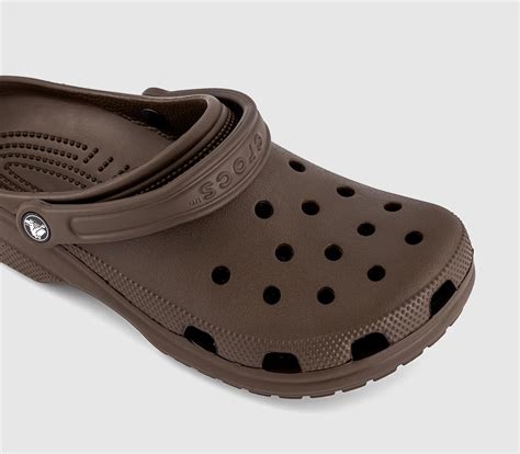 Crocs Classic Clogs Coffee Flat Shoes For Women