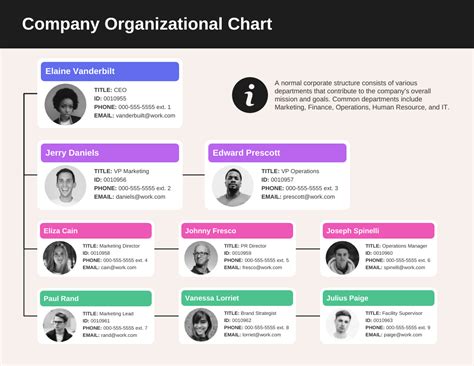 Organizational Flow Chart Template Excel