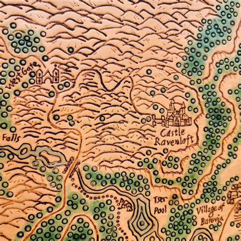 Leather Dungeons And Dragons Map Rleathercraft