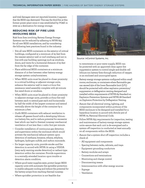 Fire Hazards Battery Energy Storage 005