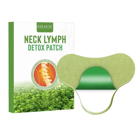 Eelhoe 12pcs Lymphatic Detox Patches Neck Armpit Anti Swelling Patch