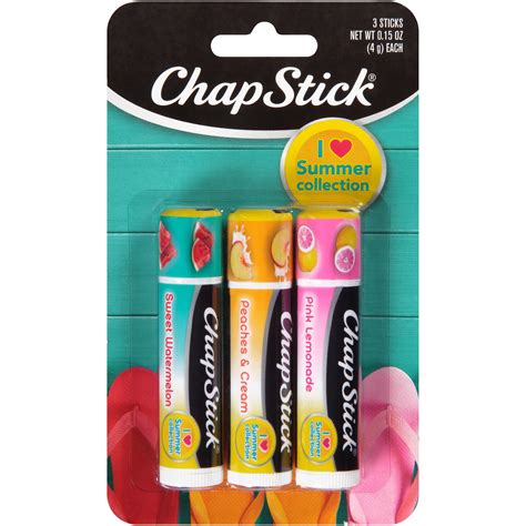 ChapStick I Love Summer Collection Flavored Lip Balm, 1 Blister pack of ...