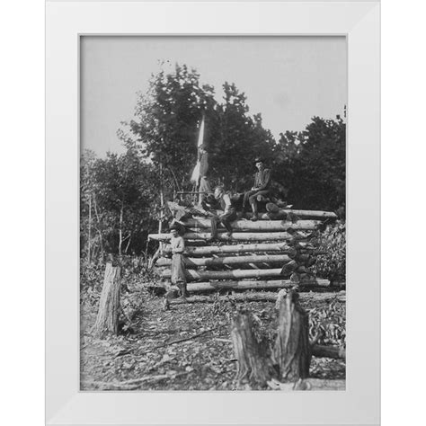 Osullivan Timothy H 19x24 White Modern Wood Framed Museum Art Print