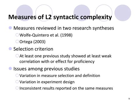 Ppt Tracking L2 Lexical And Syntactic Development Powerpoint Presentation Id5394717