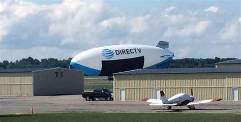 Directv Blimp Is Based At Orange County Airport For Subway Series