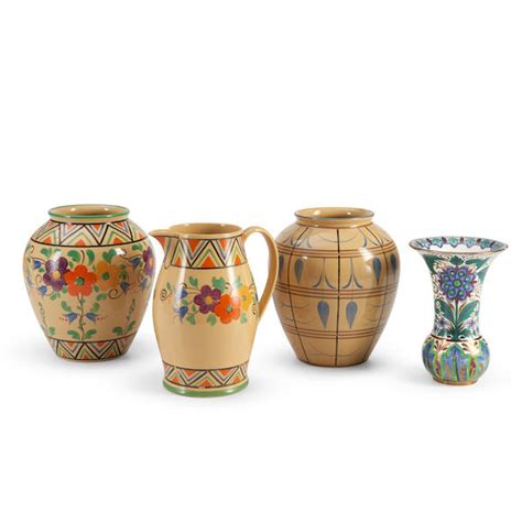 Bonhams Skinner Four Wedgwood Millicent Taplin Decorated Items England 1925 30