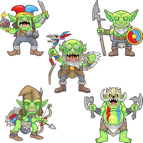 Evil Goblins And Orcs Images Set 60452079 Vector Art At Vecteezy