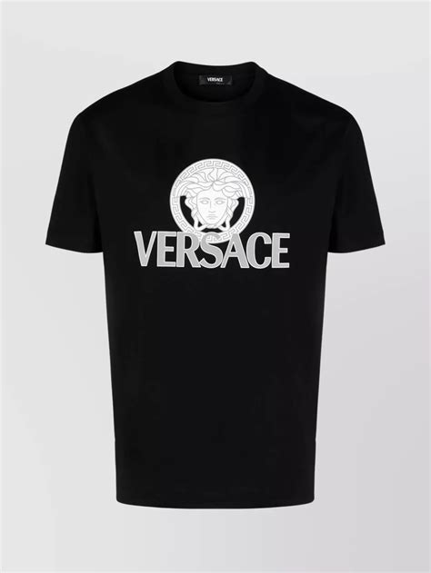 Versace Cotton Logo Print T Shirt The Fashion Square