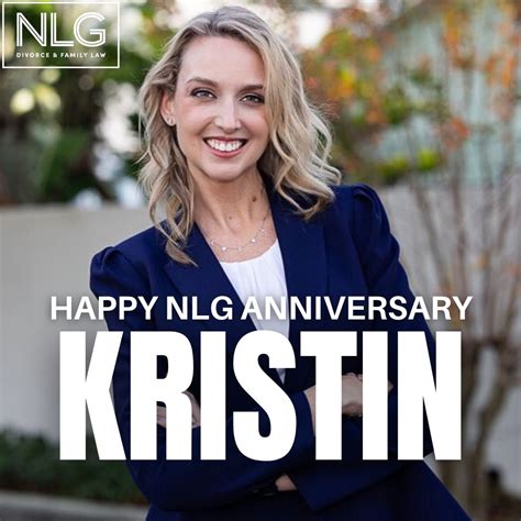 Happy Nlg Anniversary To Nlg Partner Kristin Kristin Is Extremely