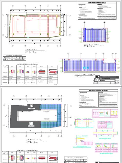 Planos Estructuras Jean Pdf Fundación Ingeniería Albañilería