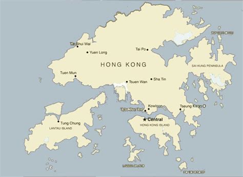 Hong Kong Map Hong Kong