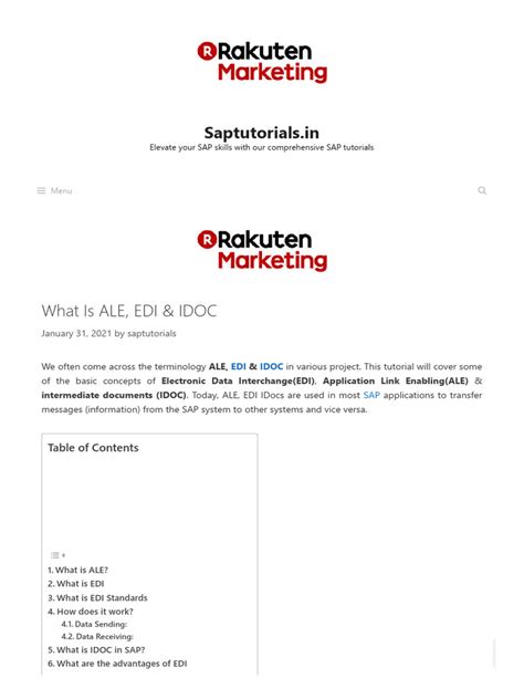 What Is Ediale And Idoc How Does It Work Pdf Electronic Data