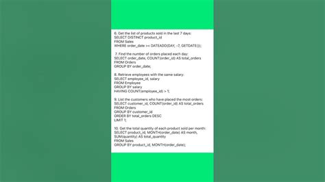 Most Important Sql Interview Questionssql Part 2 Viral Sqlinterviewquestionsandanswers