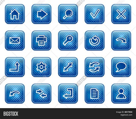 Basic Web Icons Blue Vector Photo Free Trial Bigstock