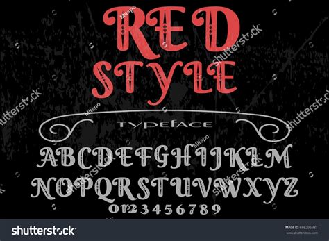Font Handwritten Vector Calligraphic Alphabetvectorscriptfontlabels Font Stock Vector Royalty