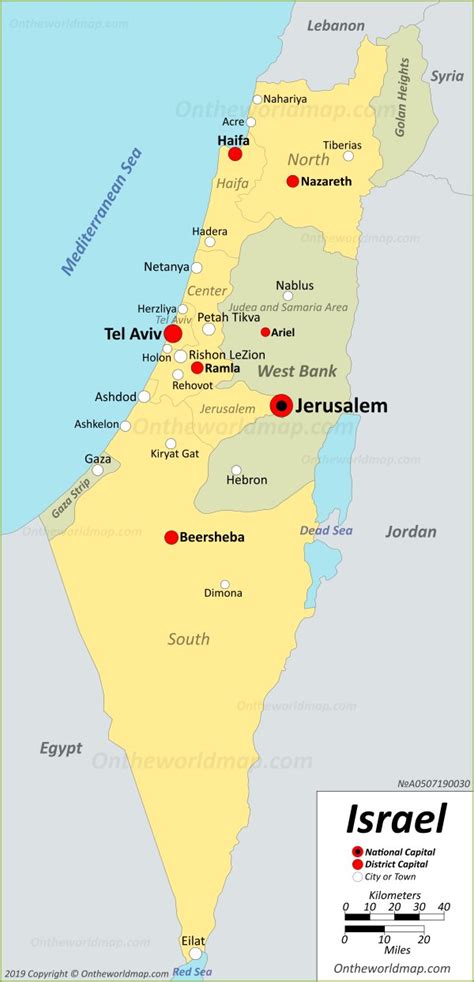 Map Of Israel With Cities And Regions — Yandex Maps Cttp