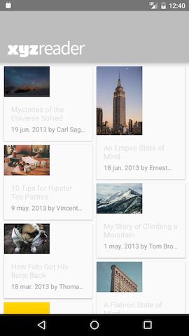 GitHub Brolam Xyzreader Um Leitor Simulado De Feed RSS Exibindo Fotos Em Banner E Manchetes