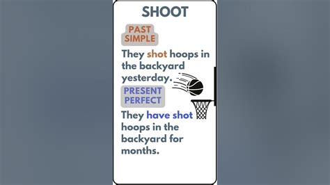 Two Forms Of The Verb Shoot Youtube