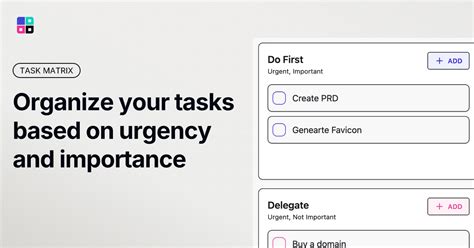 Task Matrix Prioritize Tasks With The Eisenhower Matrix Task Matrix Prioritize Tasks With The Eisenhower Matrix