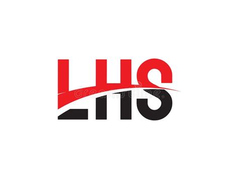 Lhs Letter Initial Logo Design Stock Vector Illustration Of Black