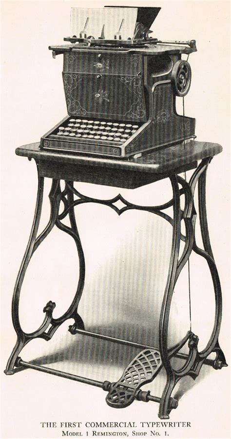 Oztypewriter On This Day In Typewriter History The Model 1 Remington