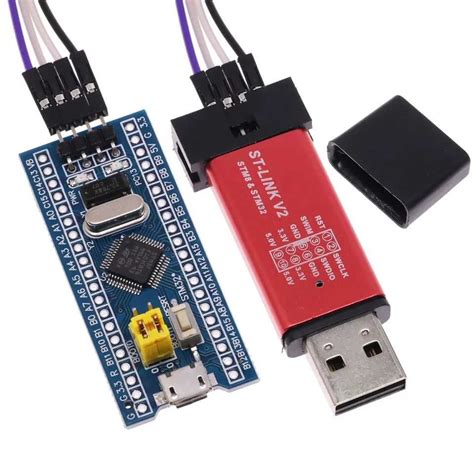 Програматор St Link V2 Stm8 Stm32 та модуль Stm32f103c8t6 150 грн Інша електроніка Жовті