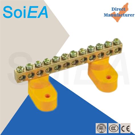 Copper Terminals Neutral Bus For Grounding System Electrical Screw Wire
