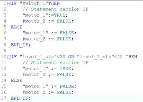Siemens Scl If Else Statement Structured Control Languagescl