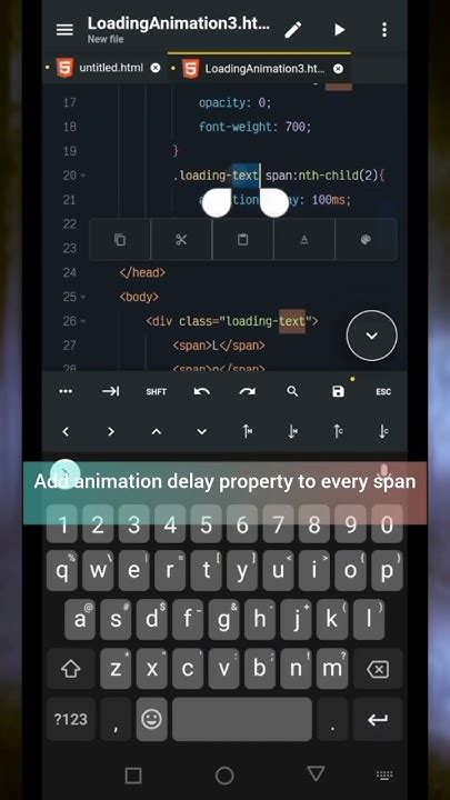 Awesome Animated Text Loading Animation Create Your Own With Css And Htmlshorts Animation