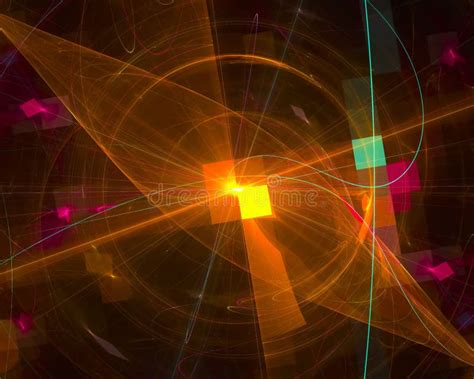 Abstract Digital Fractal Texture Fantasy Design Wave Render Motion Swirl Shiny Stock