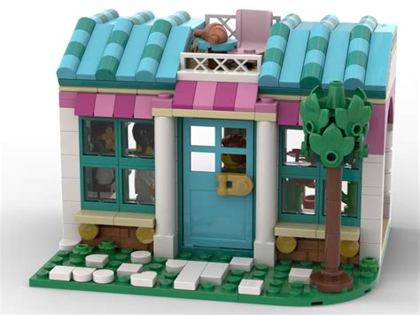 Lego Moc Flower Shop By Huebre Rebrickable Build With Lego