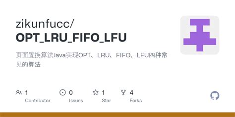 Opt Lru Fifo Lfu Main Java At Master · Zikunfucc Opt Lru Fifo Lfu · Github
