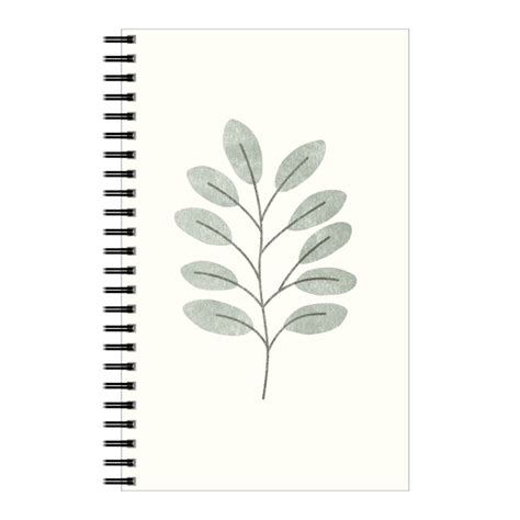 Botanical Greenery Green Notebook Shutterfly