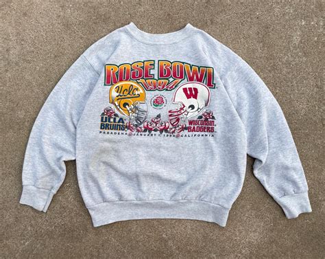 Vintage 1994 Rose Bowl Pasadena Ucla X Wisconsin Tultex Sweatshirt