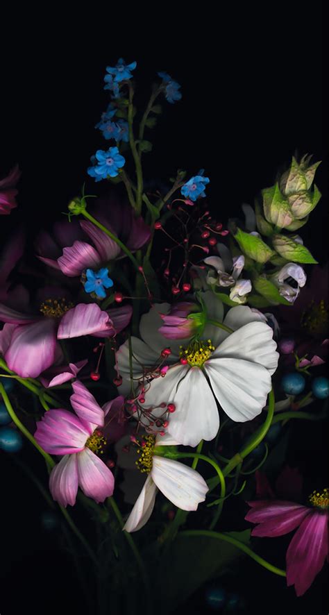 Flower Aesthetic Dark Wallpapers Wallpaper Cave