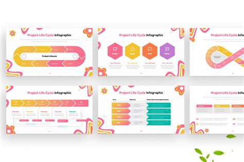 Project Life Cycle Infographic Groovy Keynote Incl Project And Cycle Envato
