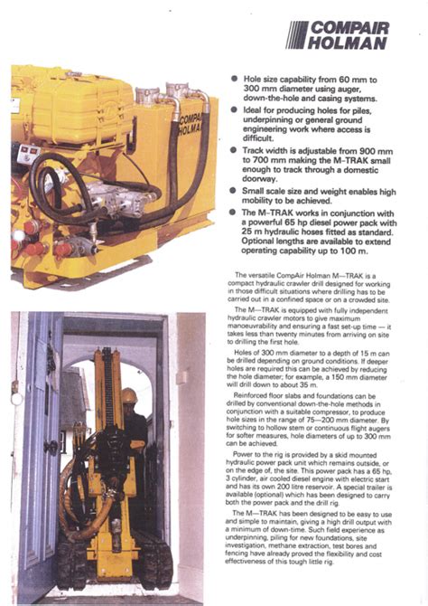 M Trak Drilling Rig Hire