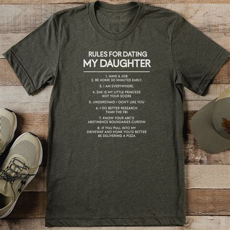 Rules For Dating My Daughter Tee Inspire Uplift