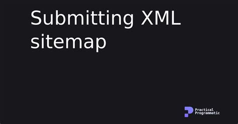 submitting xml sitemap