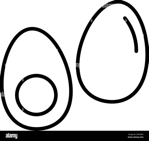 Egg Outline Icon Food Vector Stock Vector Image And Art Alamy